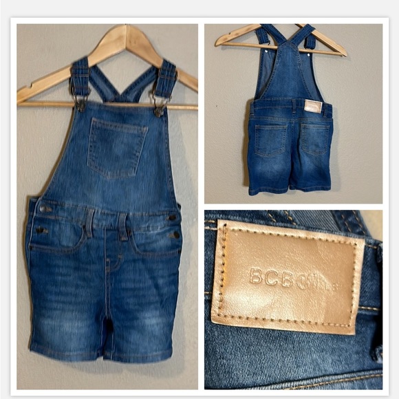 BCBGirls | Bottoms | Bcbgirls Denim Overalls Shortalls Kids | Poshmark